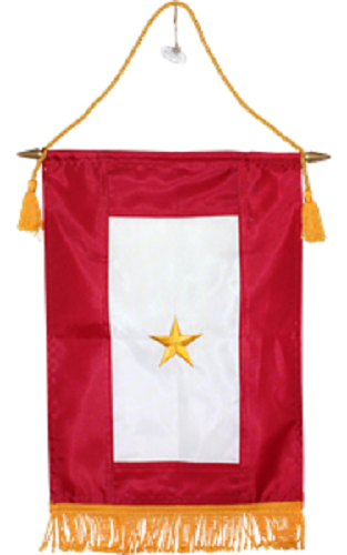 12x18 Embroidered One Star Gold Star KIA Military Service Flag 12"x18 ...
