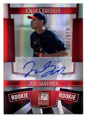 2010 Extra Edition Joe Garner Autograph RC #d /819 - Cleveland Guardians | eBay