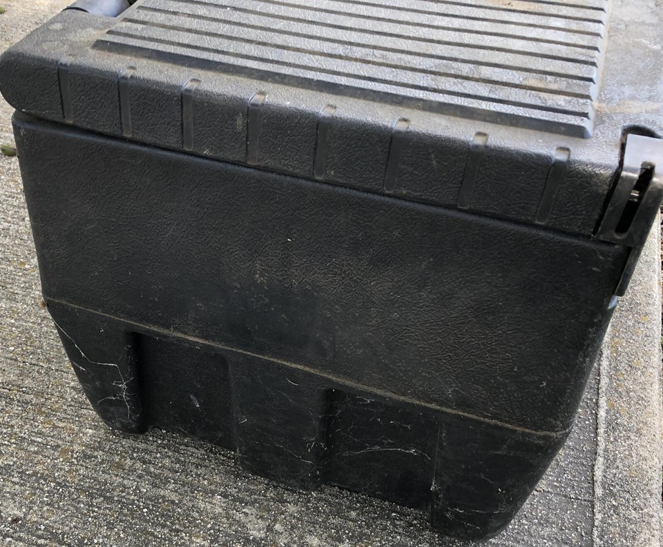Delta Packer 45 Black Plastic Tool Box 36'' truck storage | eBay