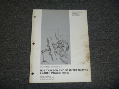 CAT Caterpillar D3B Tractor Power Train Disassembly Service Repair ...