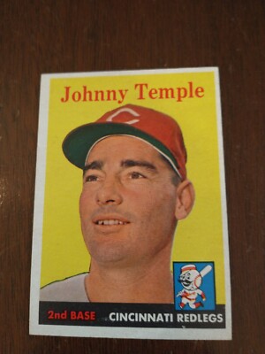 1958 Topps #205 Johnny Temple (NRMT+) | eBay