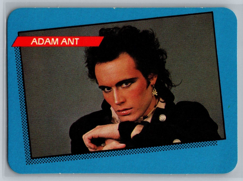 Adam Ant 1985 AGI Rock Star Concert Cards #67 Vintage | eBay