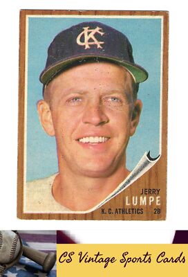 1962 Topps #305 Jerry Lumpe Paper Loss | eBay