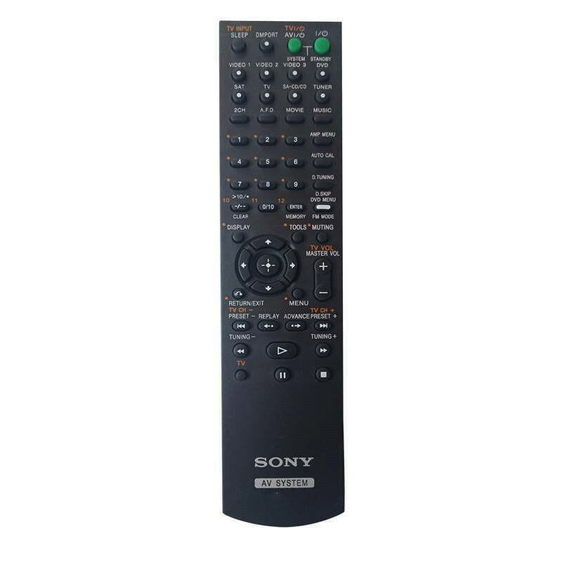 NEW Remote Control For Sony STR-DA1000ES STR-DA1500ES HT-DDW670 STR ...