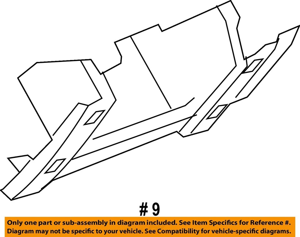 GM OEM 14-16 LaCrosse Instrument Panel Components-Reinf Panel 26264820 ...