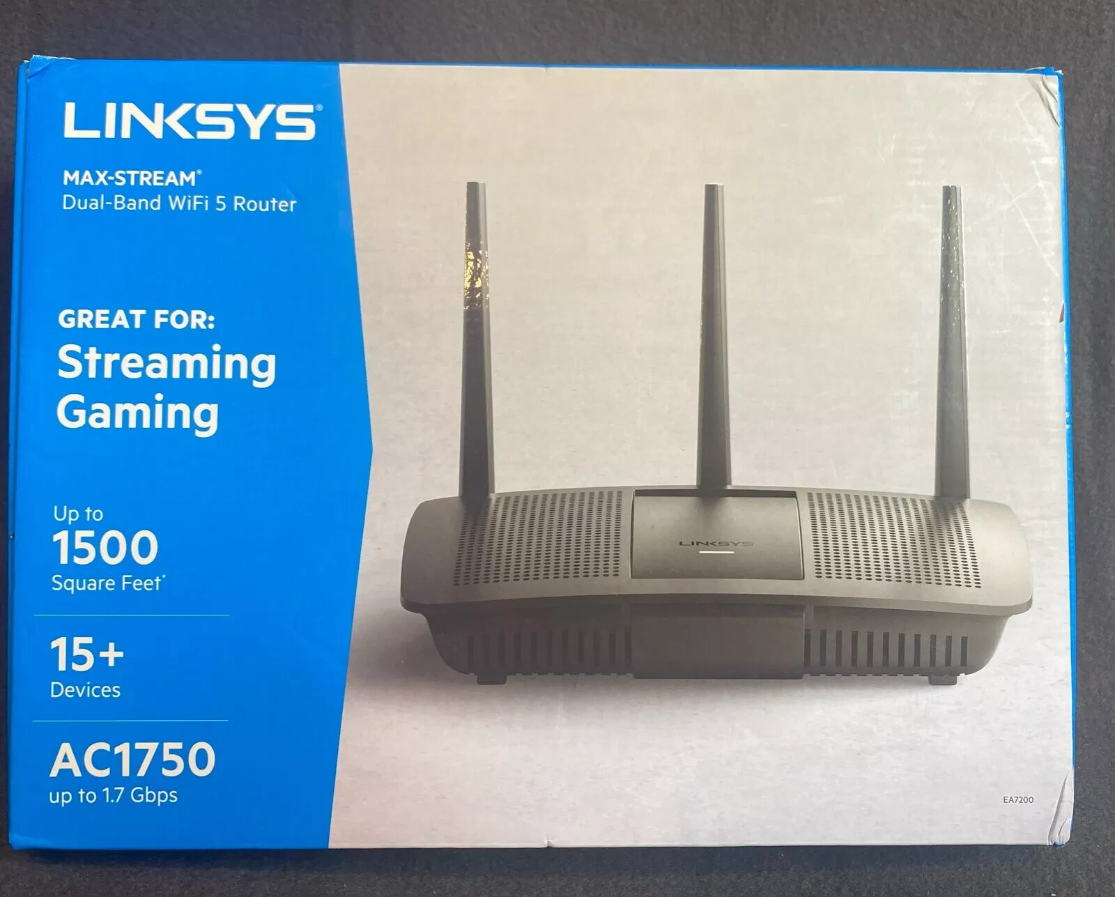 Linksys EA7200 Max-Stream Dual-Band AC1750 Wi-Fi 5 Router 745883784295 ...