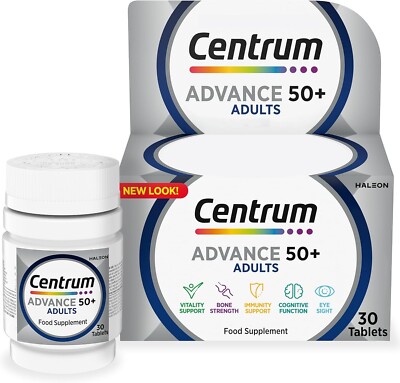 Centrum Advance 50 Plus Multivitamin A-Zinc 30 Tablets | eBay UK
