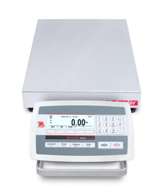 OHAUS D52P125RTX5 Defender 5000 - D52 Bench Scale 125.0 kg x 5.0g with ...