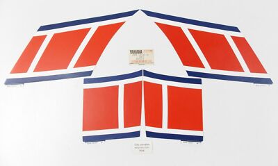 NOS OEM YAMAHA EMBLEM STICKER LOGO DECAL SET 55W-24240-10 | eBay