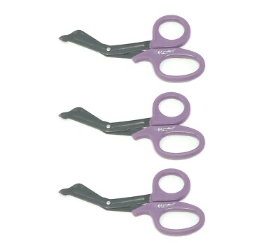 3 Purple Utility Scissors EMT/EMS Shears Bandage Paramedic Nurse ...