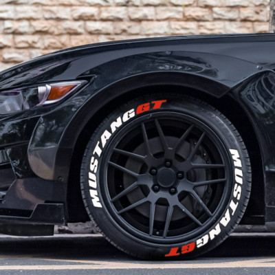 MUSTANG GT Tire Lettering Sticker 1.06'' For 14''-20'' Wheel 8 Sets ...