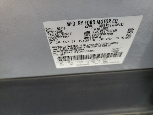 2011-2019 Ford Explorer Passenger Front Lower Control Arm GB5Z3078D OEM ...