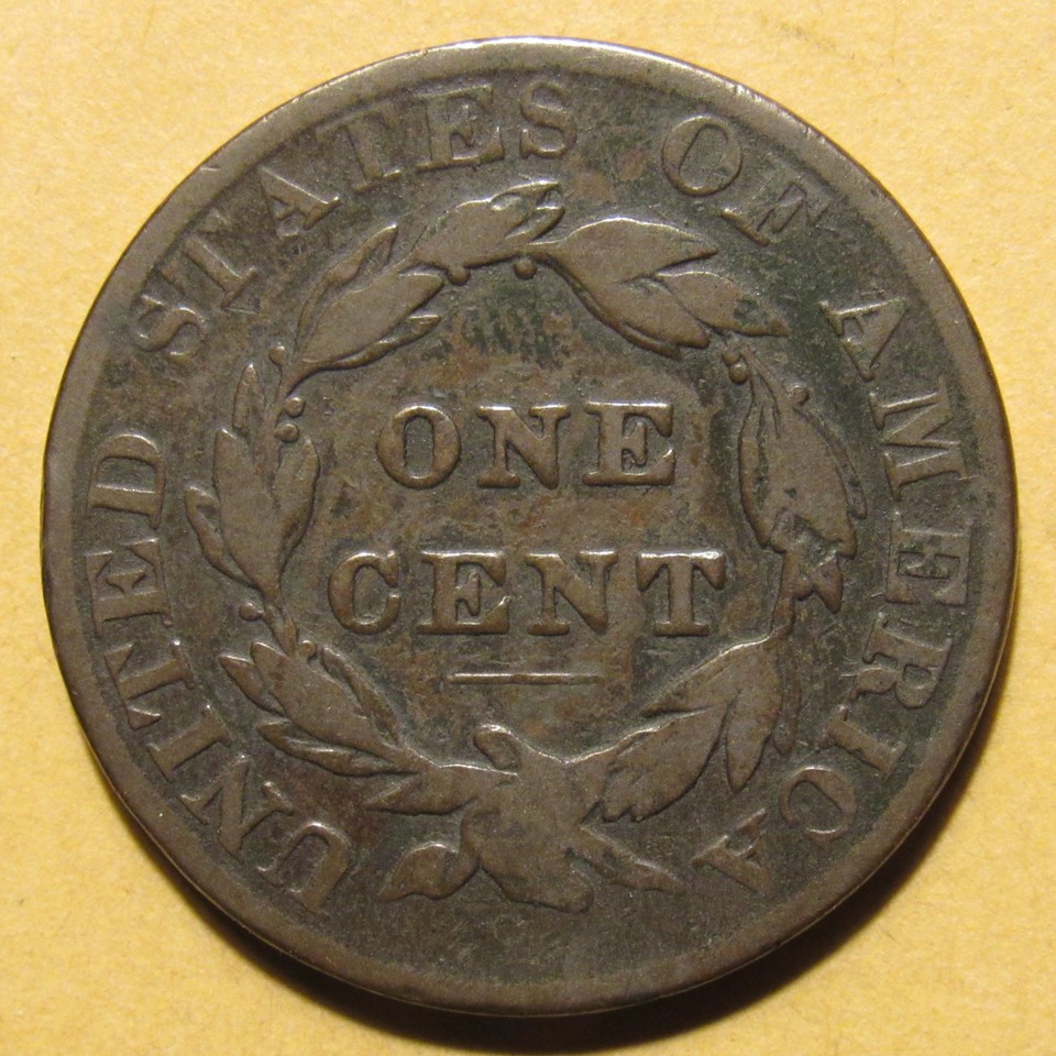 1823/2 CORONET LARGE CENT, VG/F ~ ATTRACTIVE KEY DATE, NICE SURFACES ...