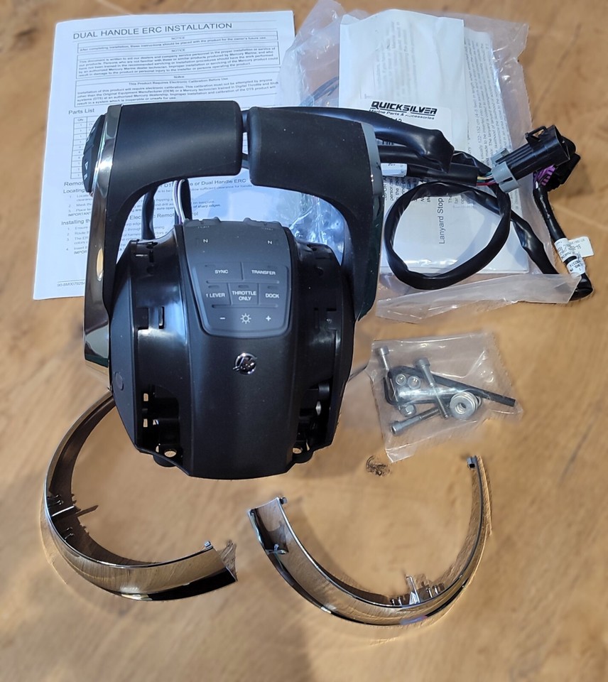 Mercury Quicksilver Boat Dual Trim Remote Control Throttle DTS ERC ...