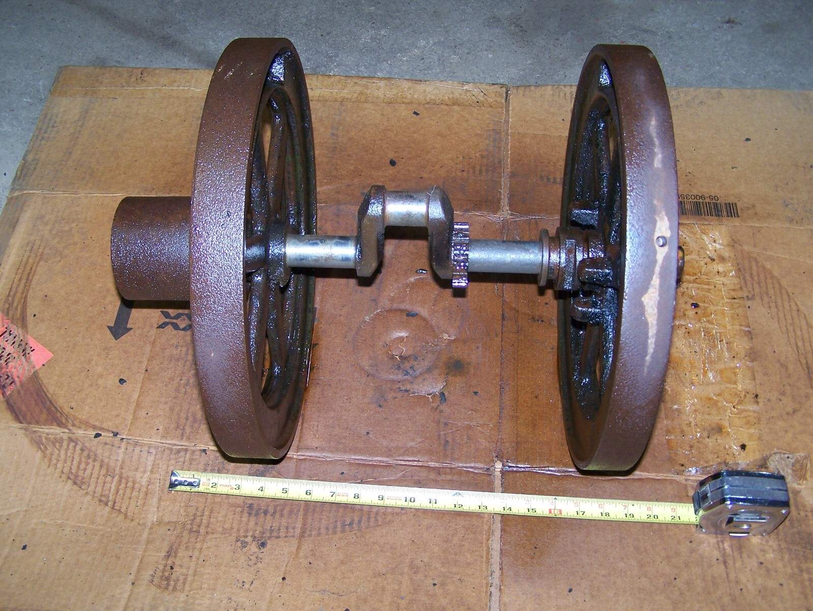 SIMPLICITY 1 1/2hp CRANKSHAFT Flywheels Hit Miss Engine Steam Tractor ...