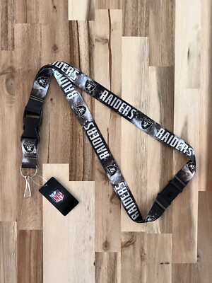 Authentic NFL Merchandise Lanyard Keychain Los Angeles Raiders Ready To ...