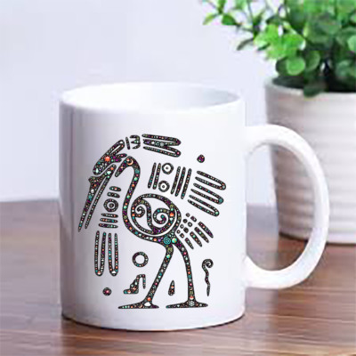 Custom Mythical Mayan Aztec Native Bird Ceramic Coffee Cup Mug Gift ...