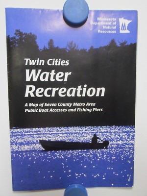 1998 Twin Cities Water Recreation Map Mn 7 County Metro Area Public ...