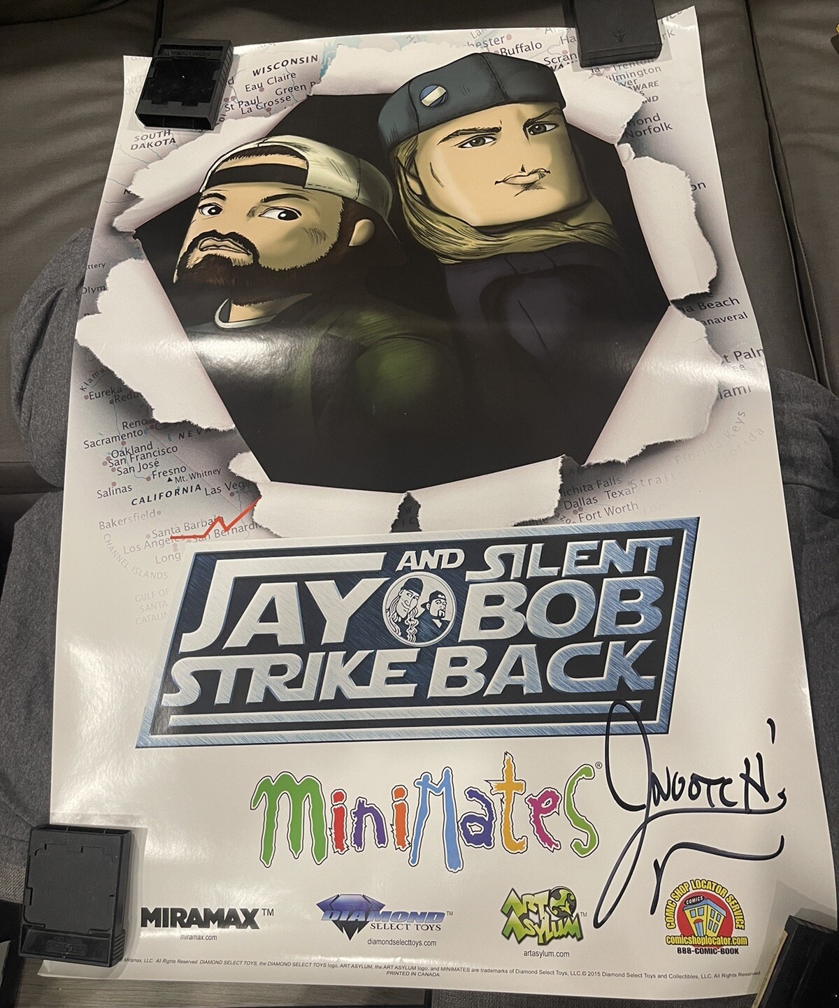 Jay And Silent Bob Strike Back Poster Minimates Autograph Jason Mewes ...