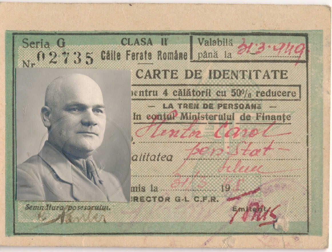 Romania ID Card Train Subscription Pass Ticket Railway 1948 | eBay