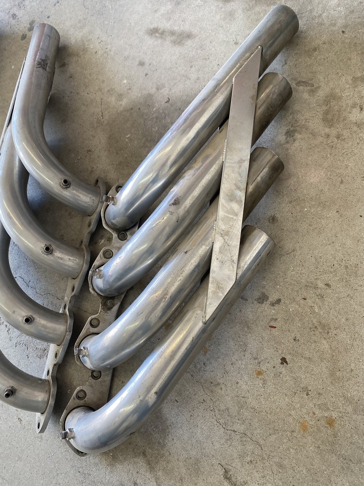 BBChevy Rewarder Boat Ceramic Coated Zoomie Headers W/Exhaust Covers ...