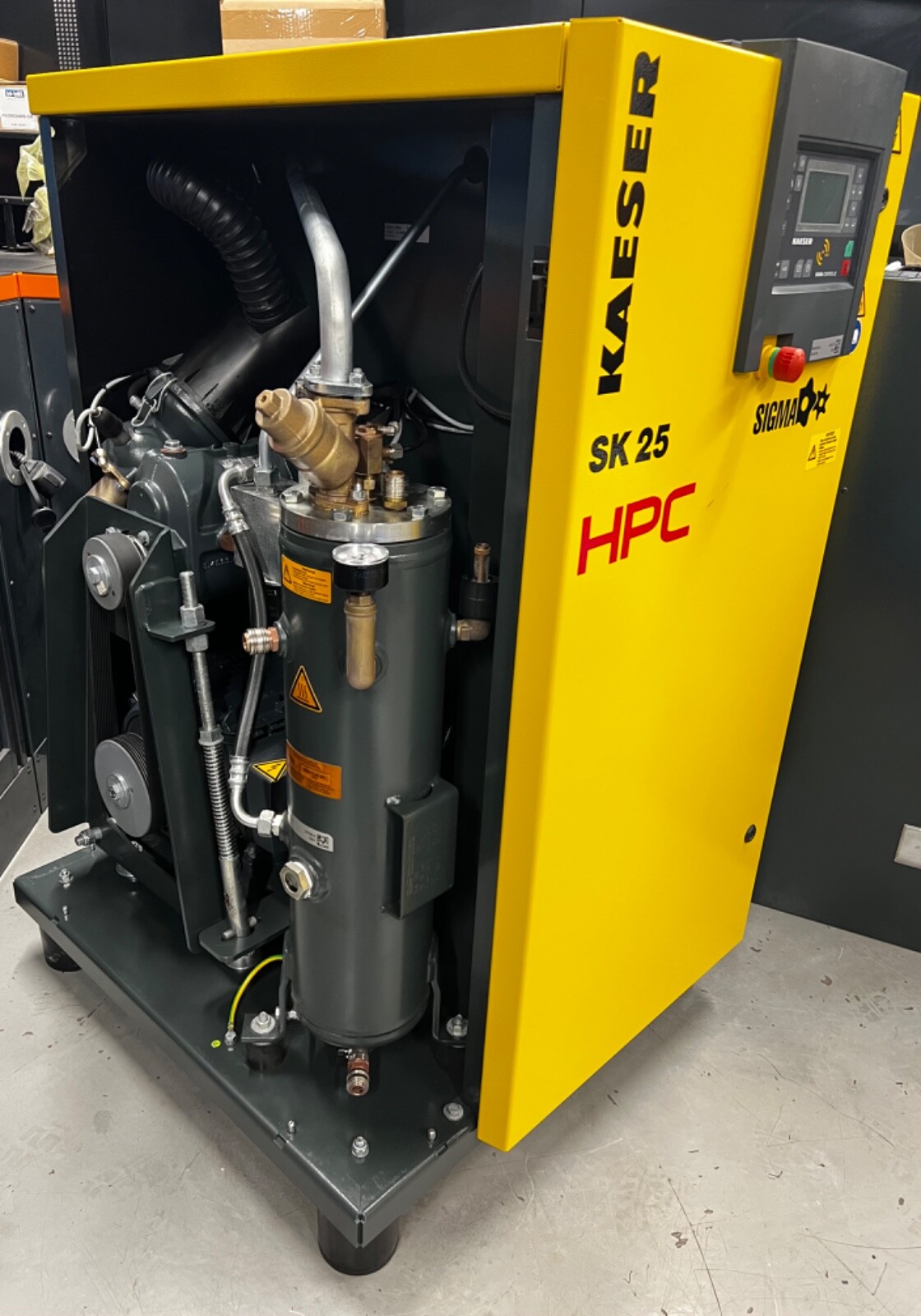 HPC / Kaeser SK25 Rotary Screw Compressor 15Kw, 20Hp, 88.28cfm! 8Bar ...