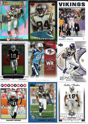 Randy Moss 9 Card Lot with Bowman Early Risers NM | eBay