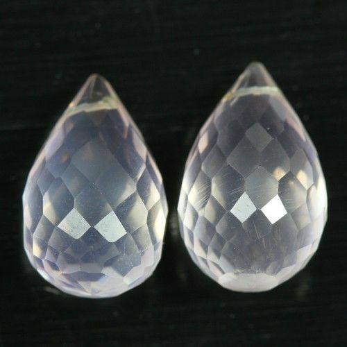 12.625Cts ATTRACTIVE ROSE PINK 100% NATURAL VERY RARE ROSE QUARTZ CUT ...