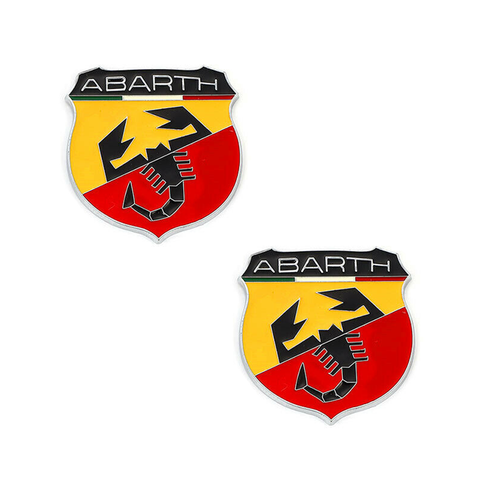 2Pcs Abarth Emblem Scorpion Fender Body Door SideTrunk Badge Universal ...