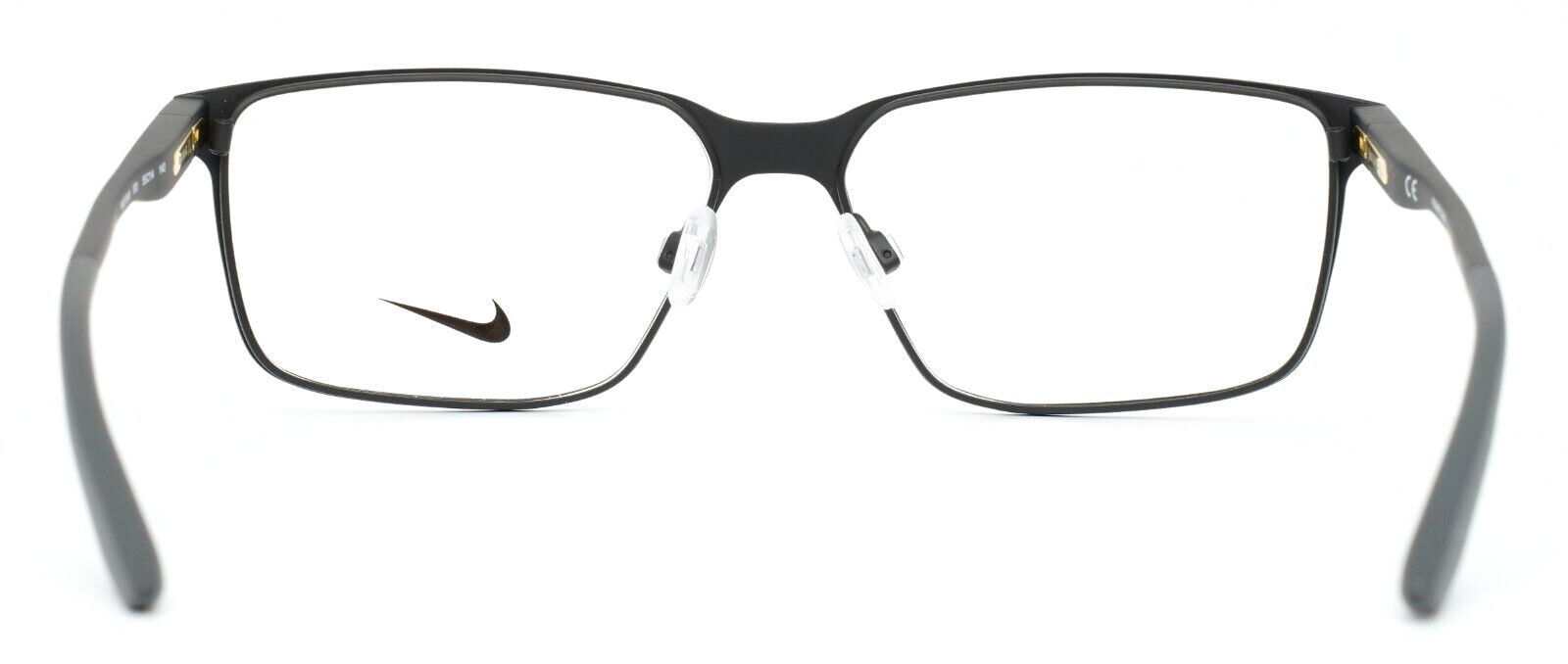 Nike 8048 Eyeglasses RX Men Satin Black/dark Gray Rectangle 55 & Authentic for sale online | eBay