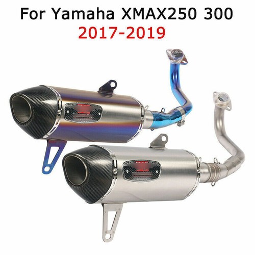 Motor Exhaust Full System Muffler Tube Link Pipe For Yamaha XMAX 250 ...