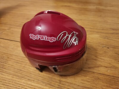 Detroit Red Wings Dylan Larkin Autographed Mini Helmet Fanatics COA | eBay