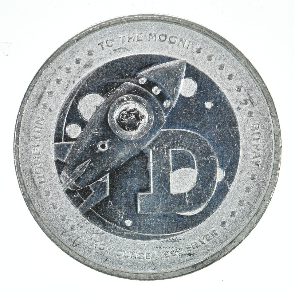 Limited SILVER 1 Troy Oz Round Dogecoin .999 Fine Silver *351 | eBay