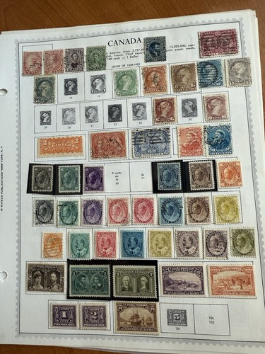 Classic Canada & Newfoundland on Pages! With High Values! | eBay