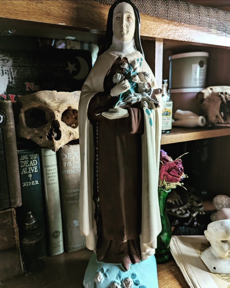 Saint Therese Of Lisieux - Antique French Creepy Nun Statue Religious ...