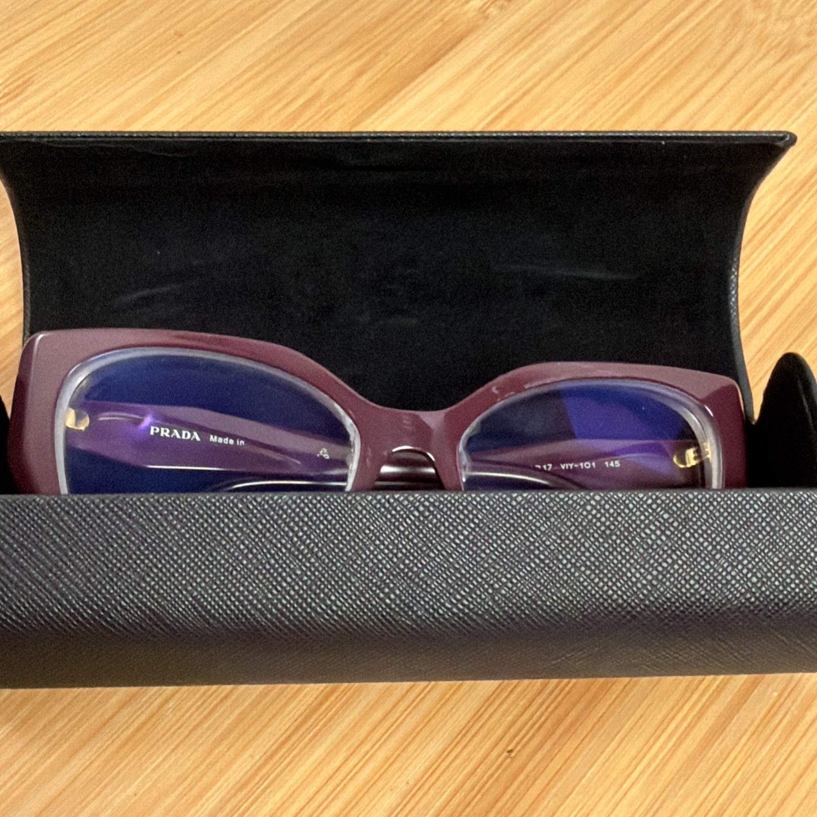 Prada VPR 18W VIY-101 Purple Cat Eye Eyeglasses Frames 54-17 145 Italy ...