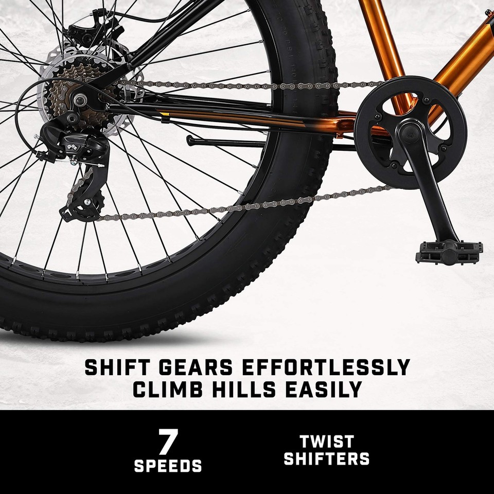 Argus ST Fat Tire Mountain Bike for Adult Men Women, 26-Inch Wheels ...