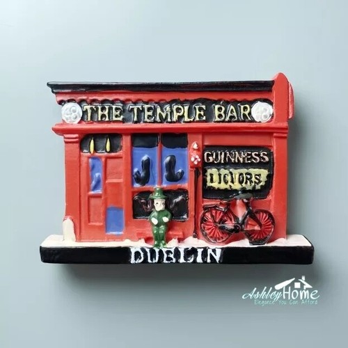 The Temple Bar in Dublin Ireland Tourist Souvenir 3D Refrigerator ...