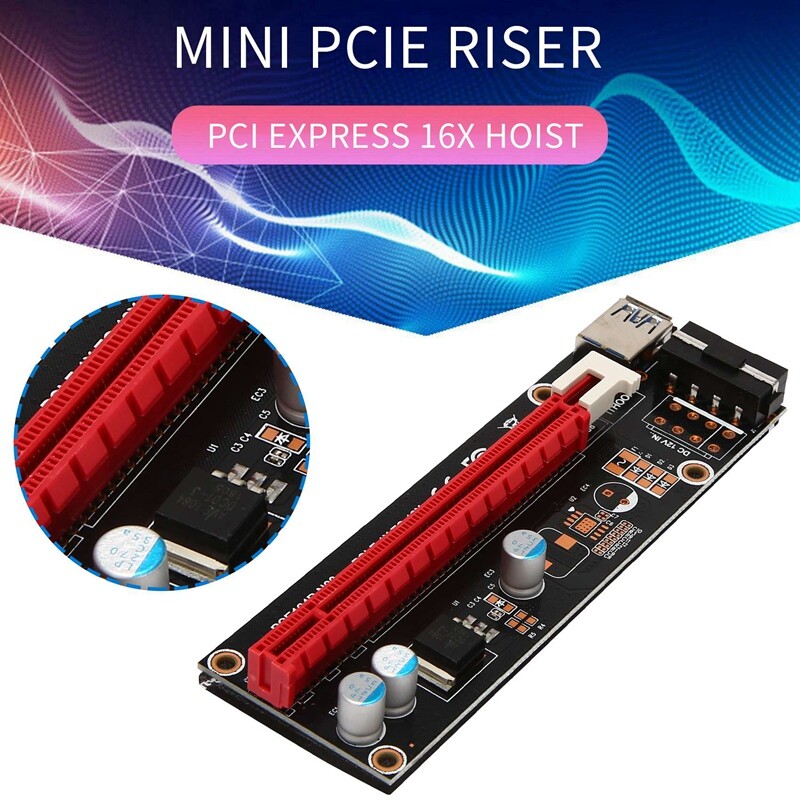 4X( PCIe to PCI Express 16X Riser for Laptop External image Card 4737 ...