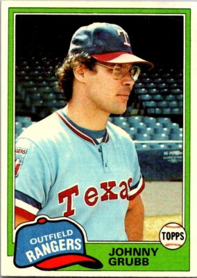 1981 Topps Johnny Grubb #545 Texas Rangers Baseball Card | eBay
