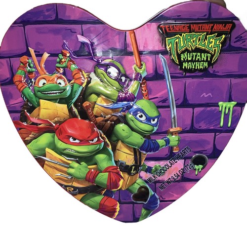 Teenage Mutant Ninja Turtles Mutant Mayhem Milk Chocolate Heart 2.54 OZ ...