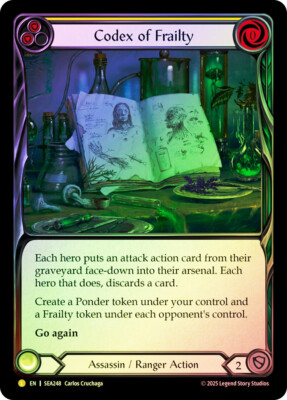 FAB RAINBOW FOIL Codex of Frailty - High Seas Card # 248 | eBay
