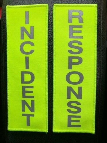 Reflective Patches: 3 x CUSTOMISED Patches Black or Hi-Vis Yellow ...
