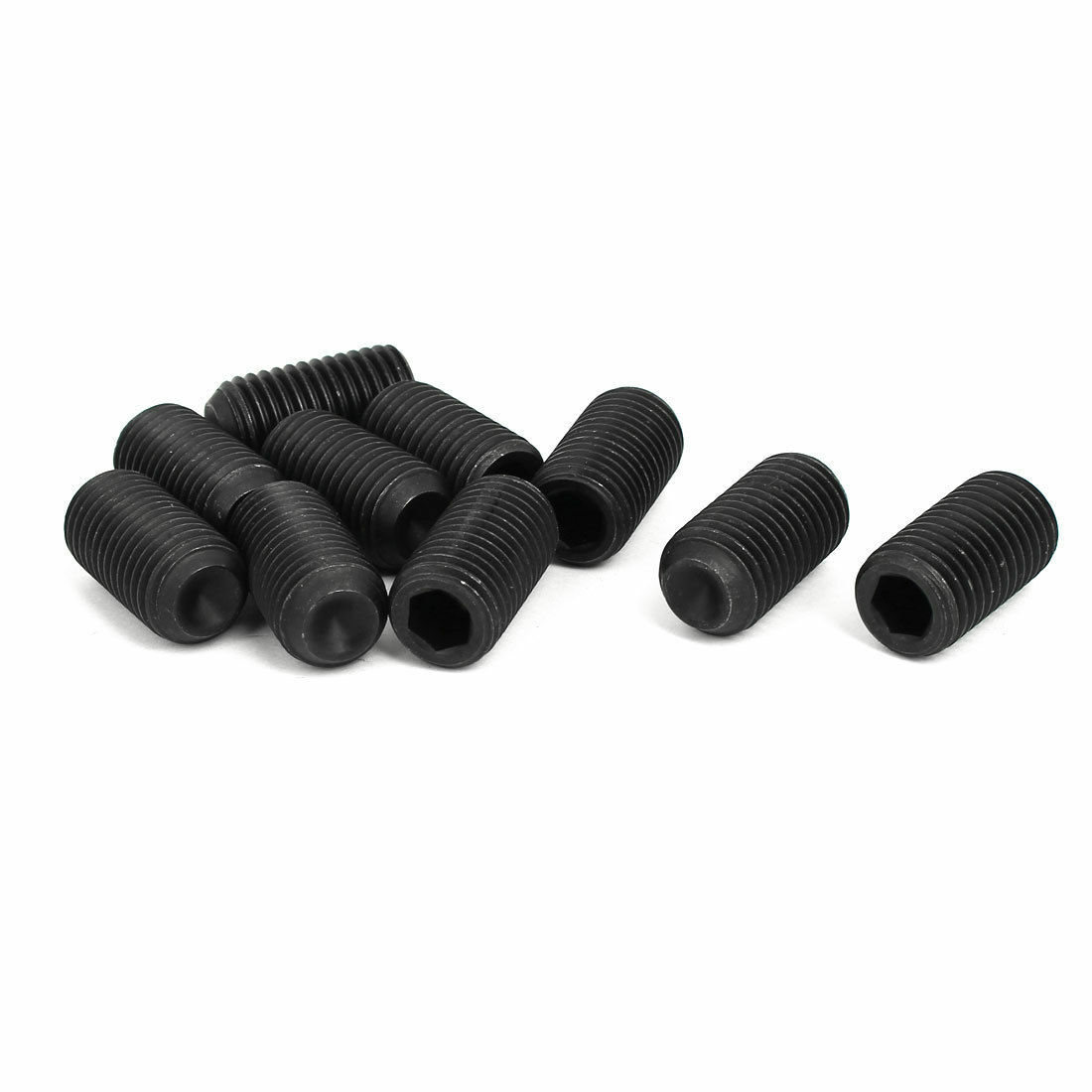 10 Pcs M3 x 8mm Set Screw Grub Screw Hex Socket - 3mm D x 8mm L x 0.5mm ...