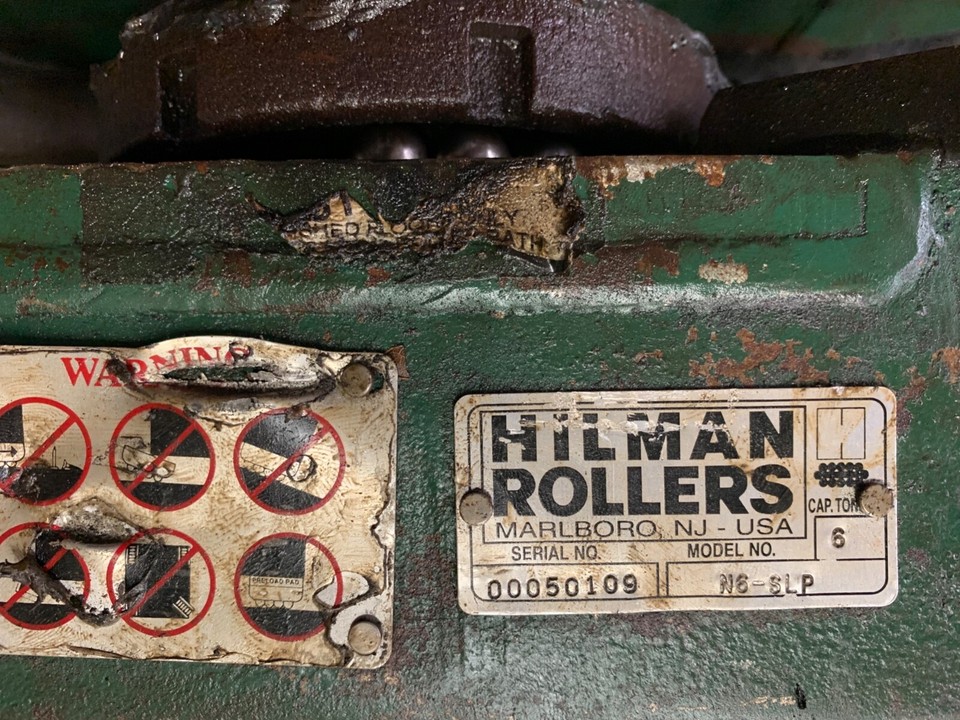 HILMAN 6 Ton PADDED ROLLERS N6-SLP Floor Protection Machinery Skates w ...