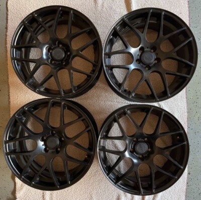 Staggered-MRR UO2 Matte Black Rims (Set of 4) 19x9.5 / 19x8.5 | eBay