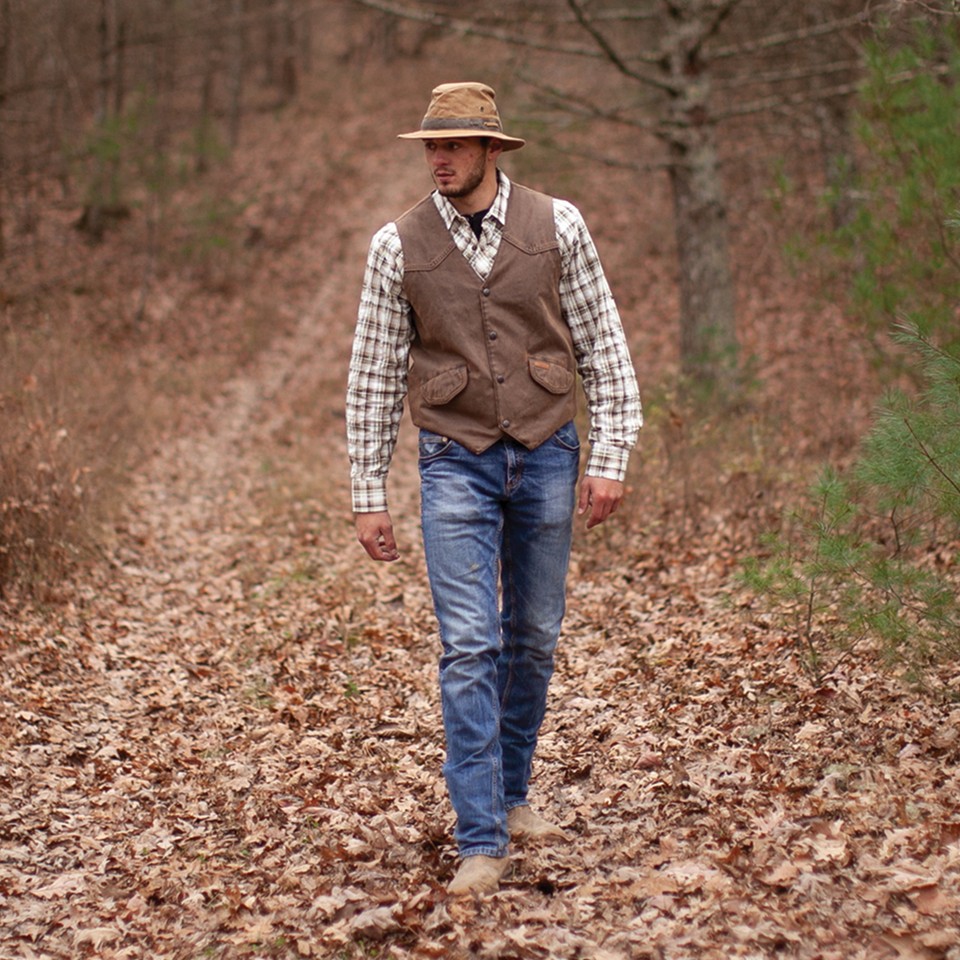 OUTBACK TRADING Unisex Willis Crushable Breathable Oilskin Hat, Sizes ...