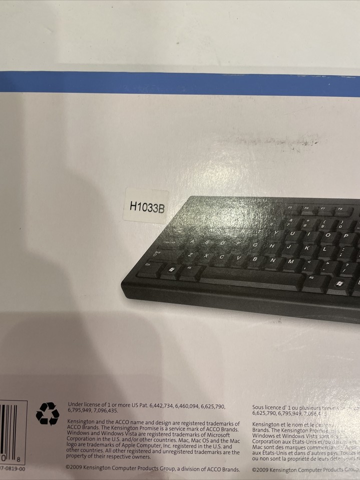 KENSINGTON K64370A Keyboard for Life Spill Resistant Design Acco ...