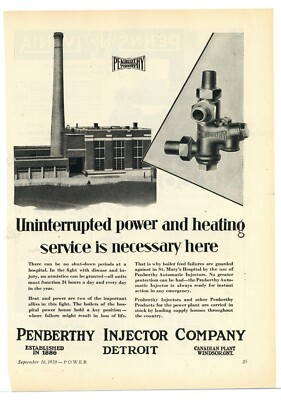 1930 Penberthy Injector Co. - Detroit, Michigan - St. Mary's Hospital ...