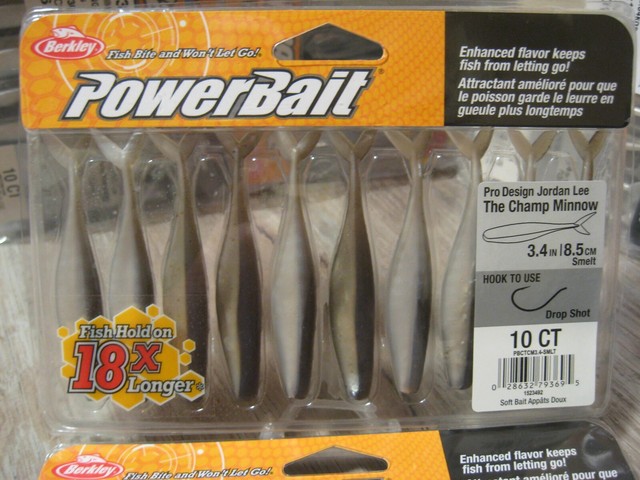 Berkley 1504855 Champ Minnow 3.4" Smelt FW Swimbait Fishing Lure for ...